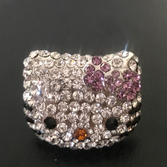 Hello Kitty | Jewelry | Hello Kitty Crystal Set Necklace Bracelet Ring ...